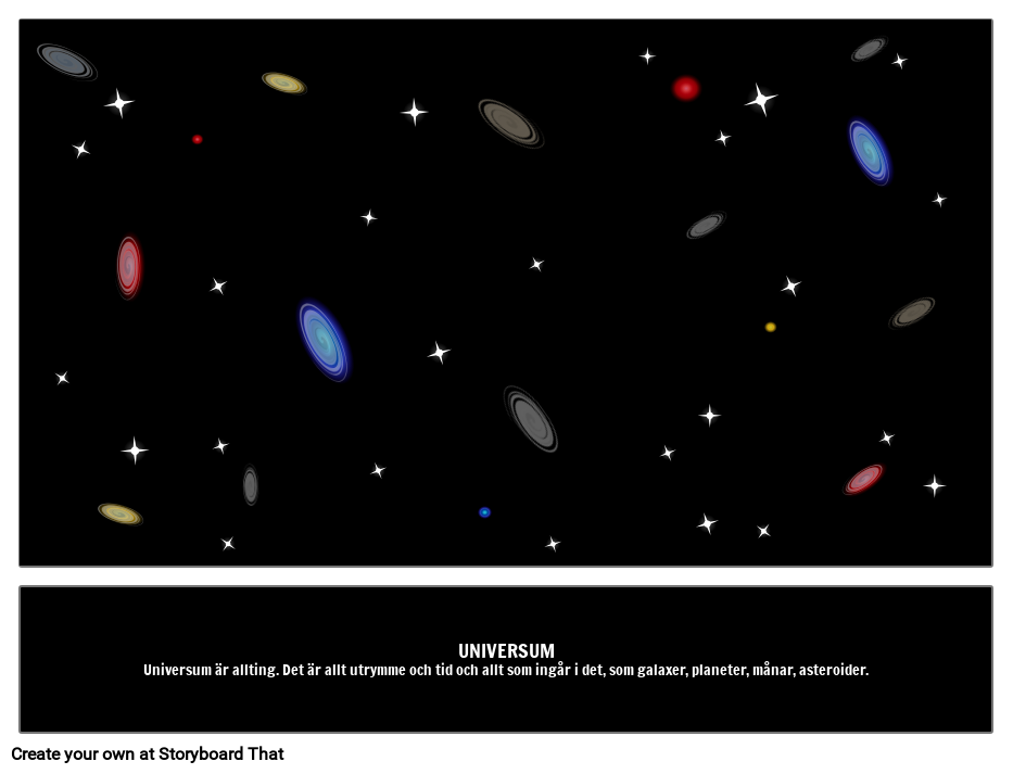 Vad är Universum? Storyboard por sv-examples