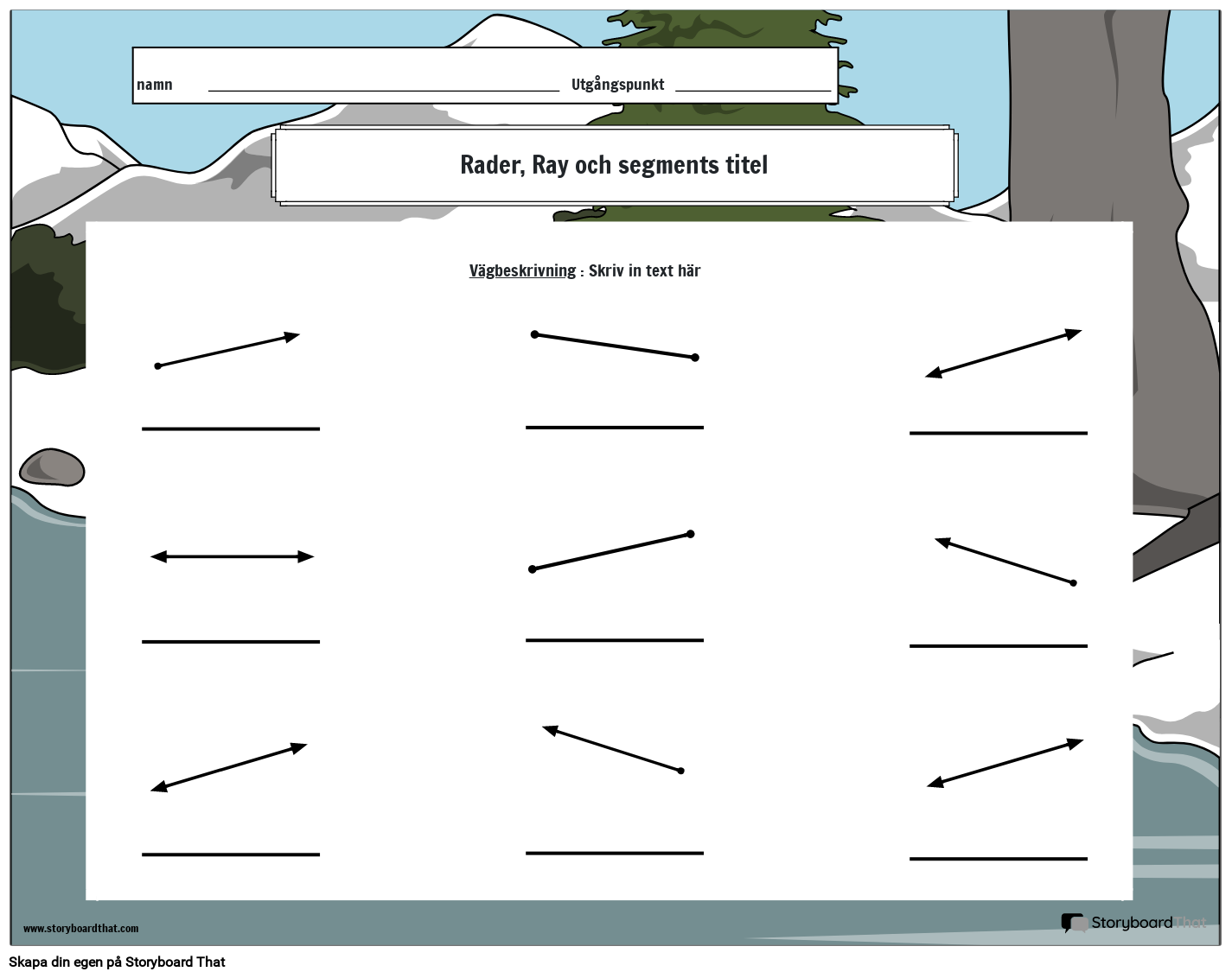 vinter tema linjer, strålar och segment kalkylblad