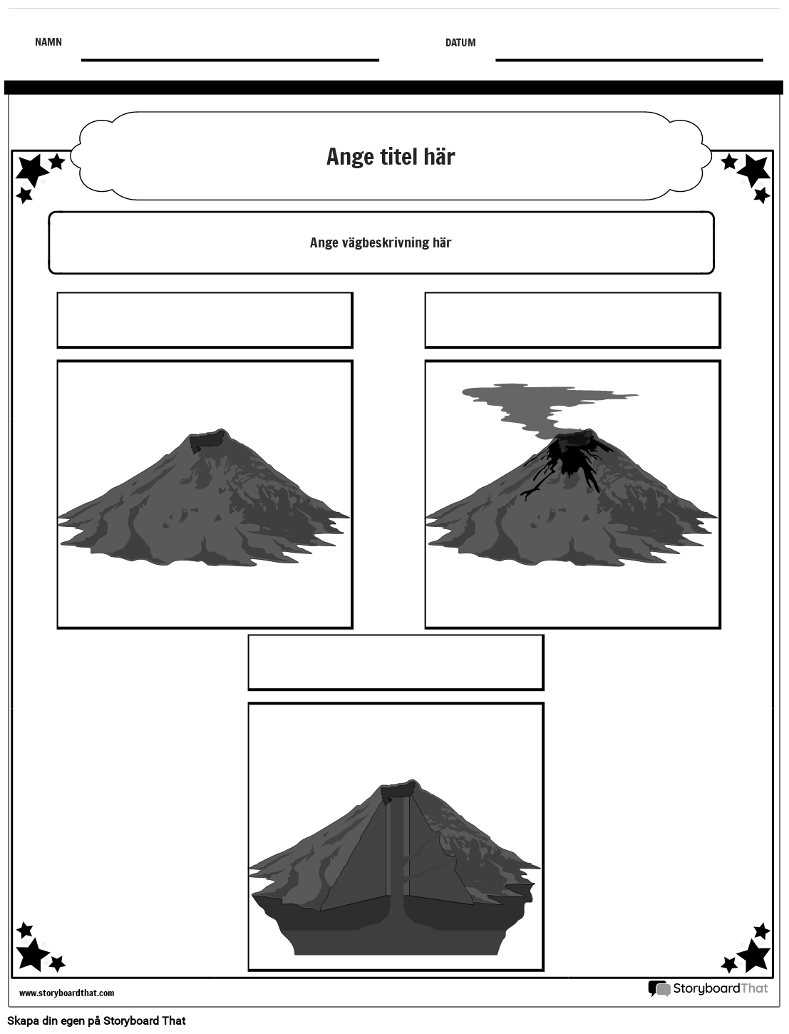 Volym Horisontell BW 1 Storyboard par sv-examples