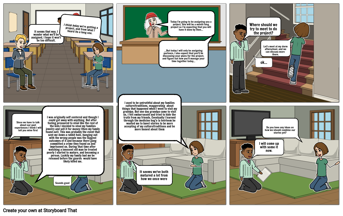 two stories meet Storyboard por sw17323