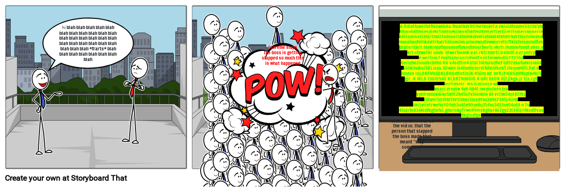 mr. slap man Storyboard por sydwar