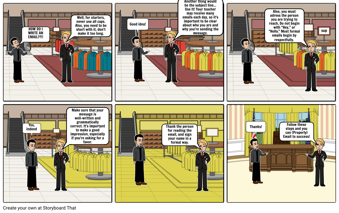 How To Write An E mail Storyboard By T biz