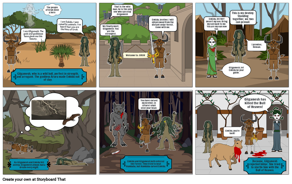Gilgamesh Storyboard Par Tafaoaj26