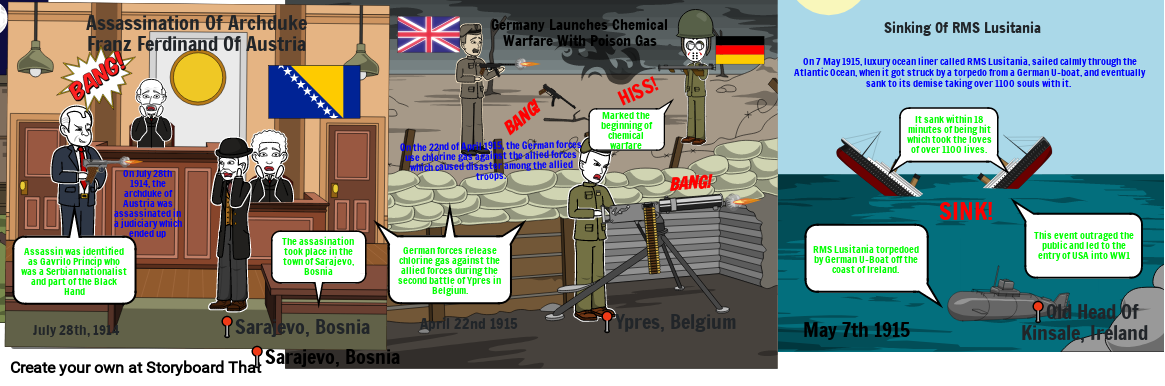 WW1 Storyboard por tariqmuhammadbilal
