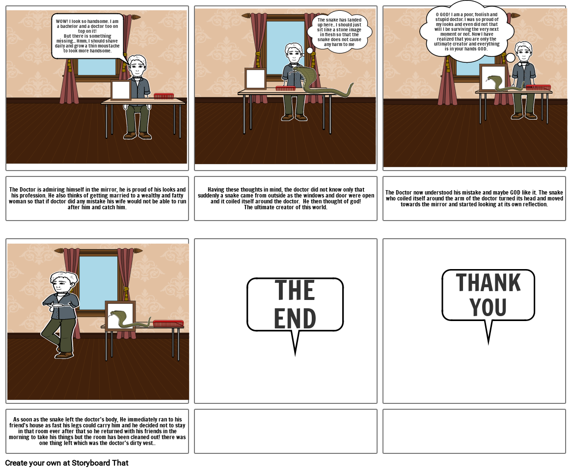 The Snake and the Mirror Storyboard by tarun93693