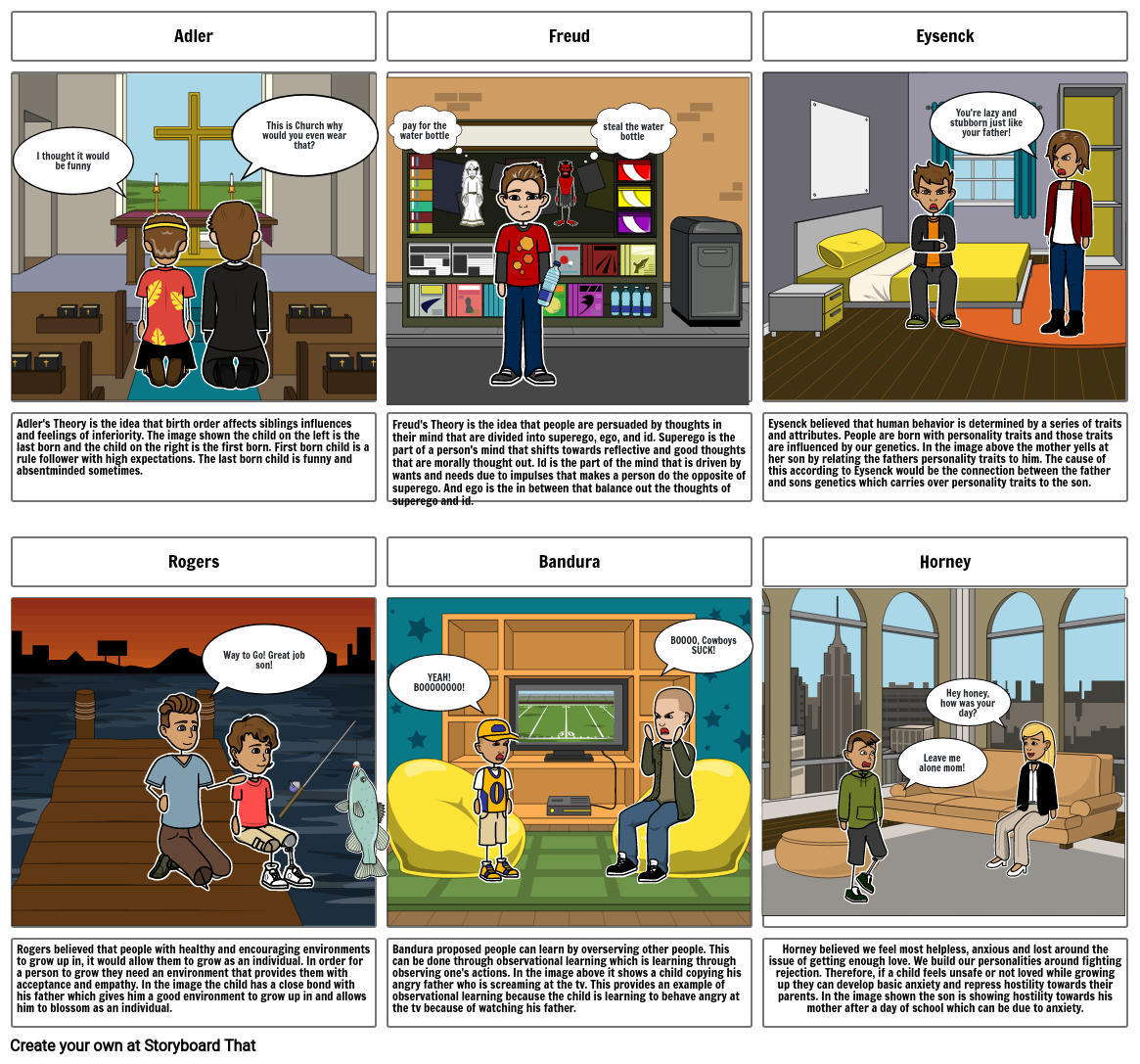 AP Psych Unit 10 Storyboard por tatuskoar