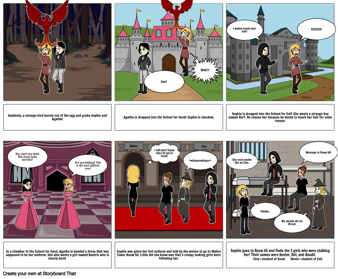 School for Good and Evil: Part 2 Storyboard by tedrosofcamelot