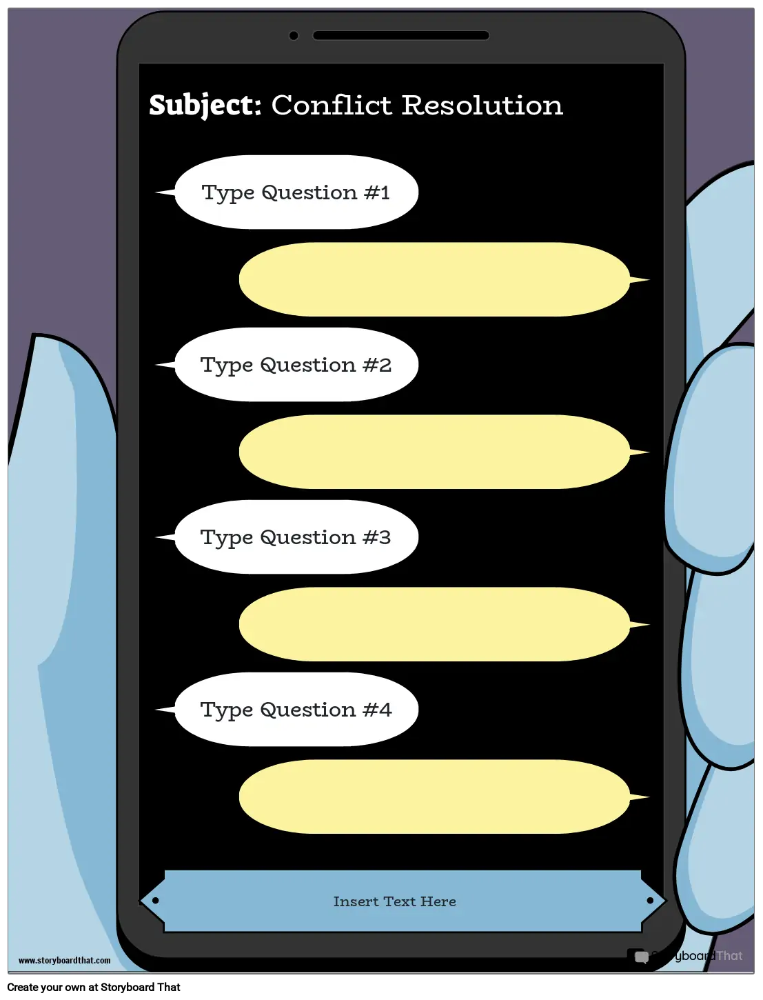 Activity Sheet Conflict Resolution Storyboard by templates Activity Sheet Conflict Resolution Storyboard by templates