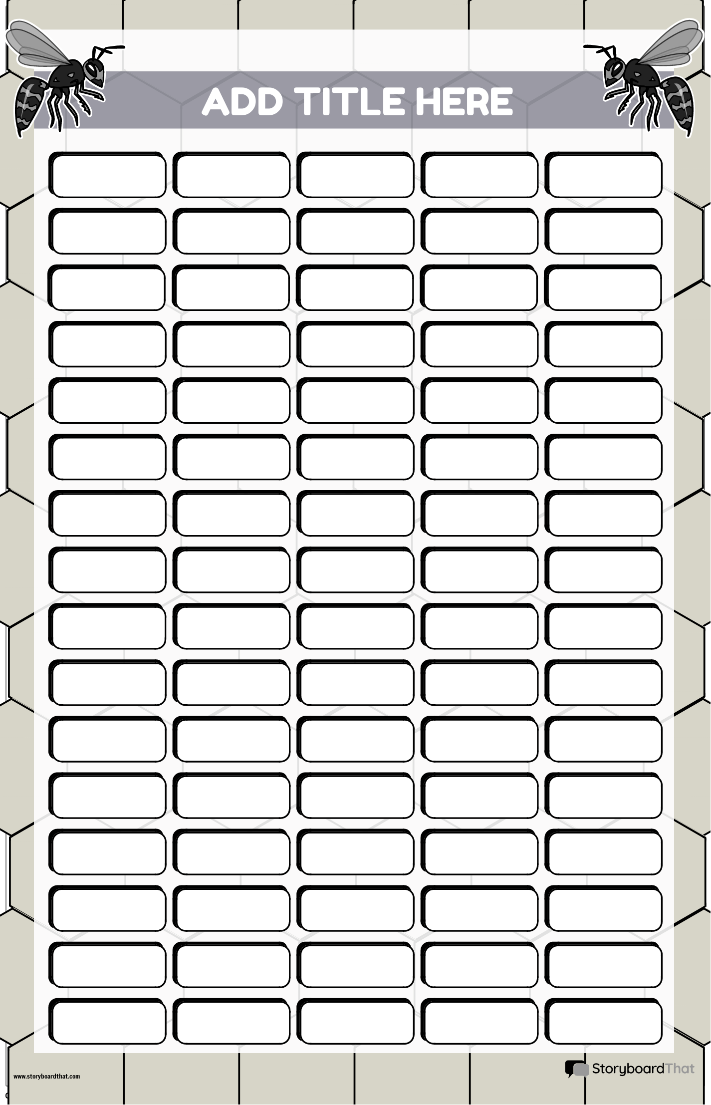 Sight Word Template - Bees Storyboard por templates