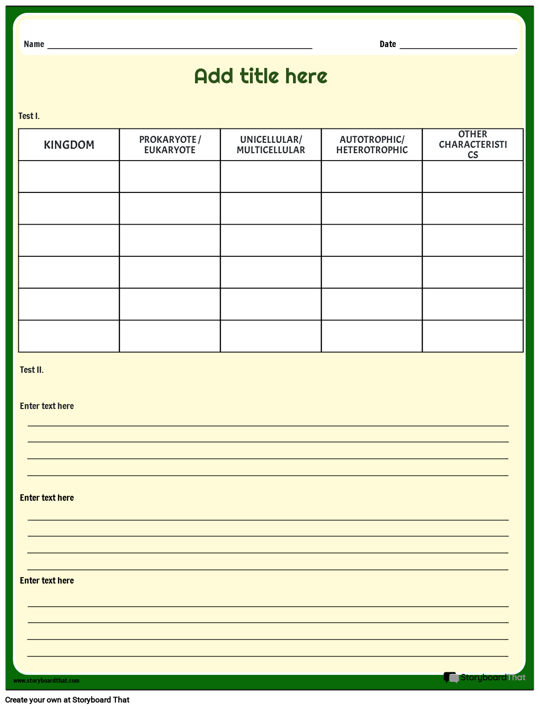 Biological Classification of the Six Kingdoms of Life Worksheet Biological Classification of the Six Kingdoms of Life Worksheet