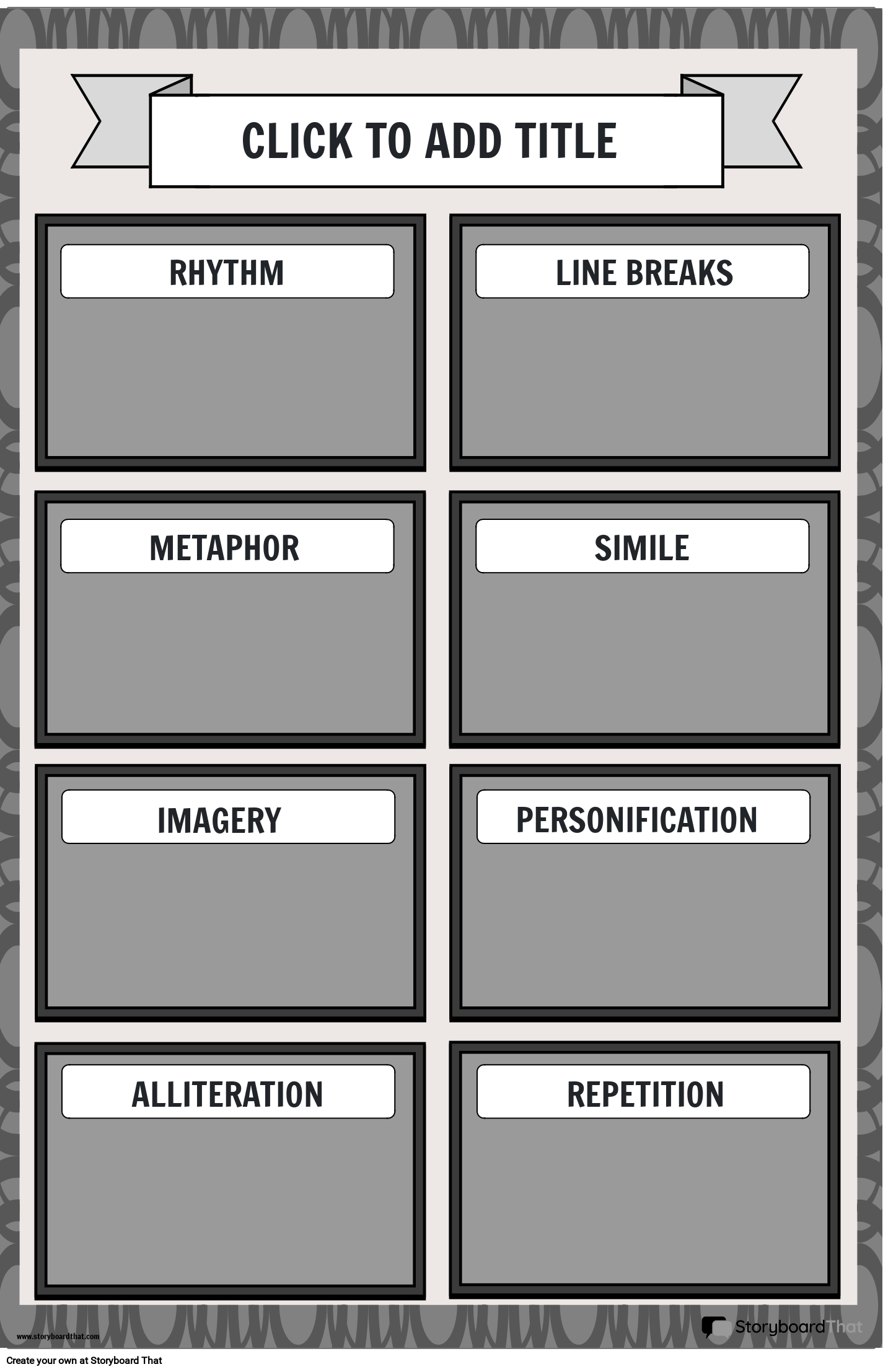 Poetry Poster for Children Storyboard by templates