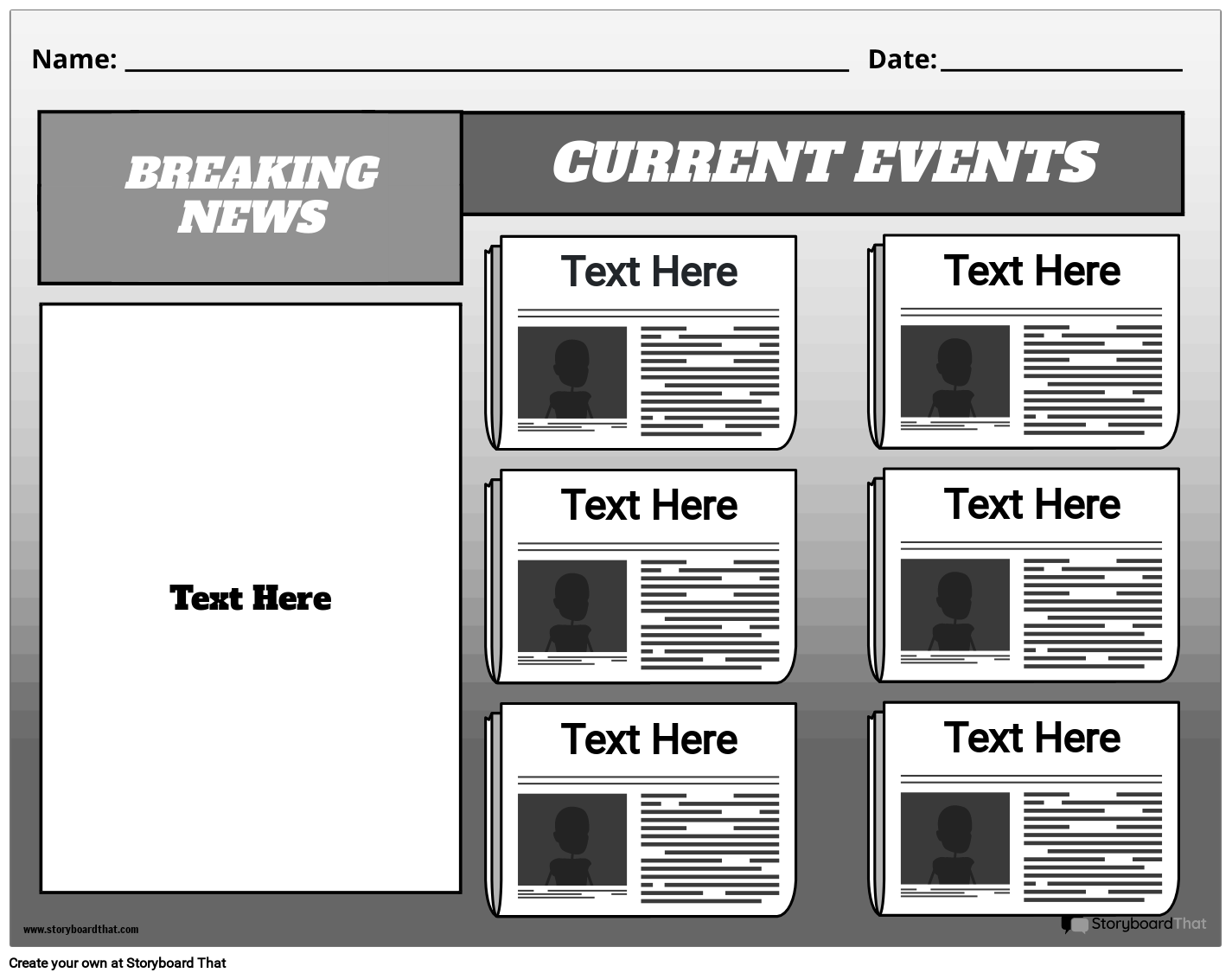 CE Landscape BW 1 Storyboard by templates