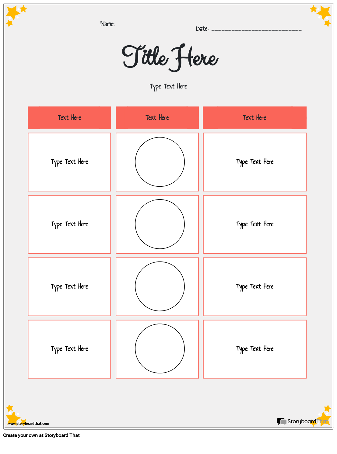 Classroom Activity Express Feelings Storyboard
