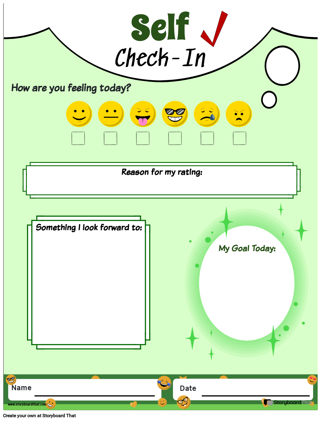 Emoji-Inspired Bell Ringer Worksheet Activity