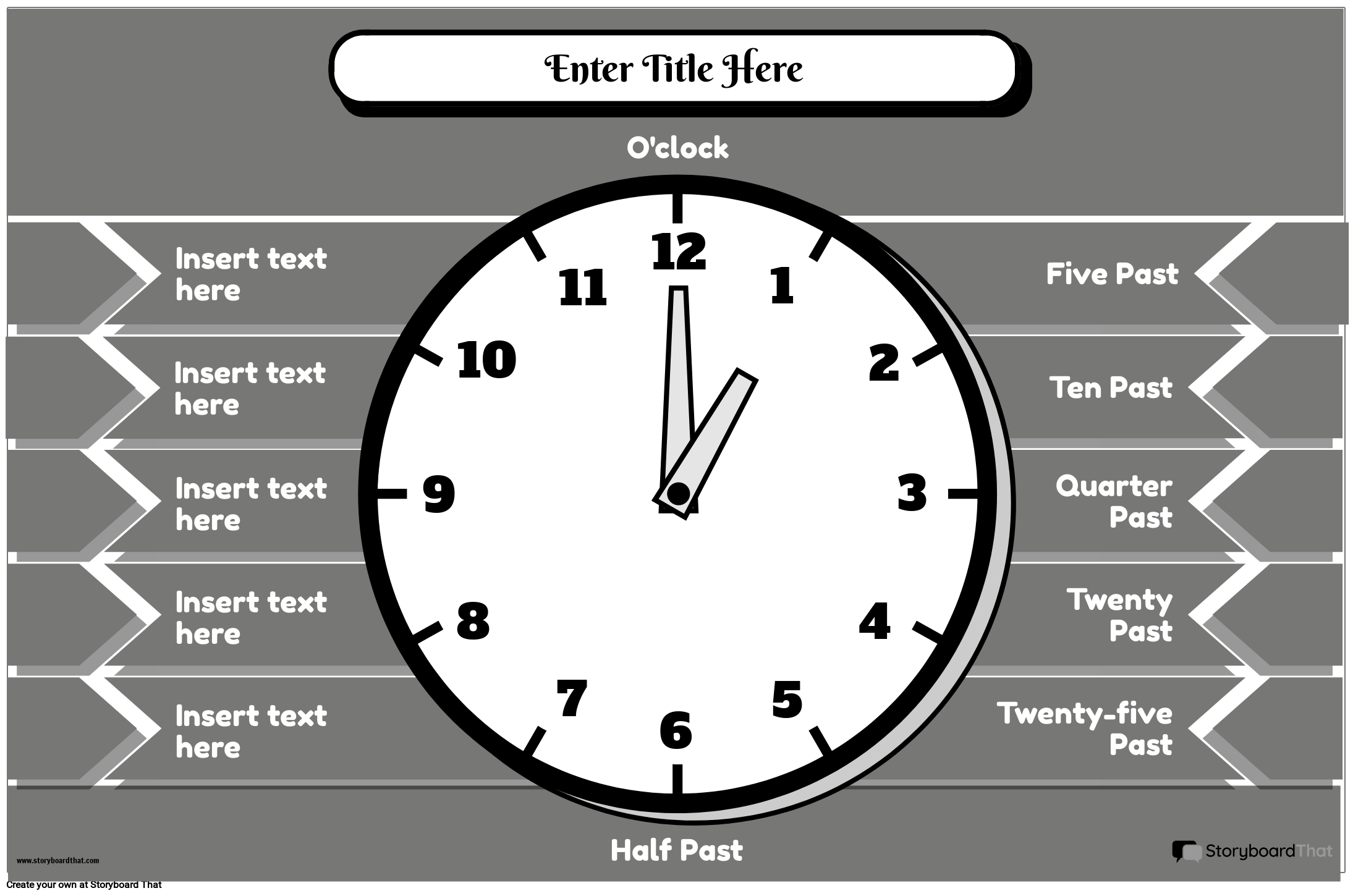 Clock Wall Poster Storyboard by templates