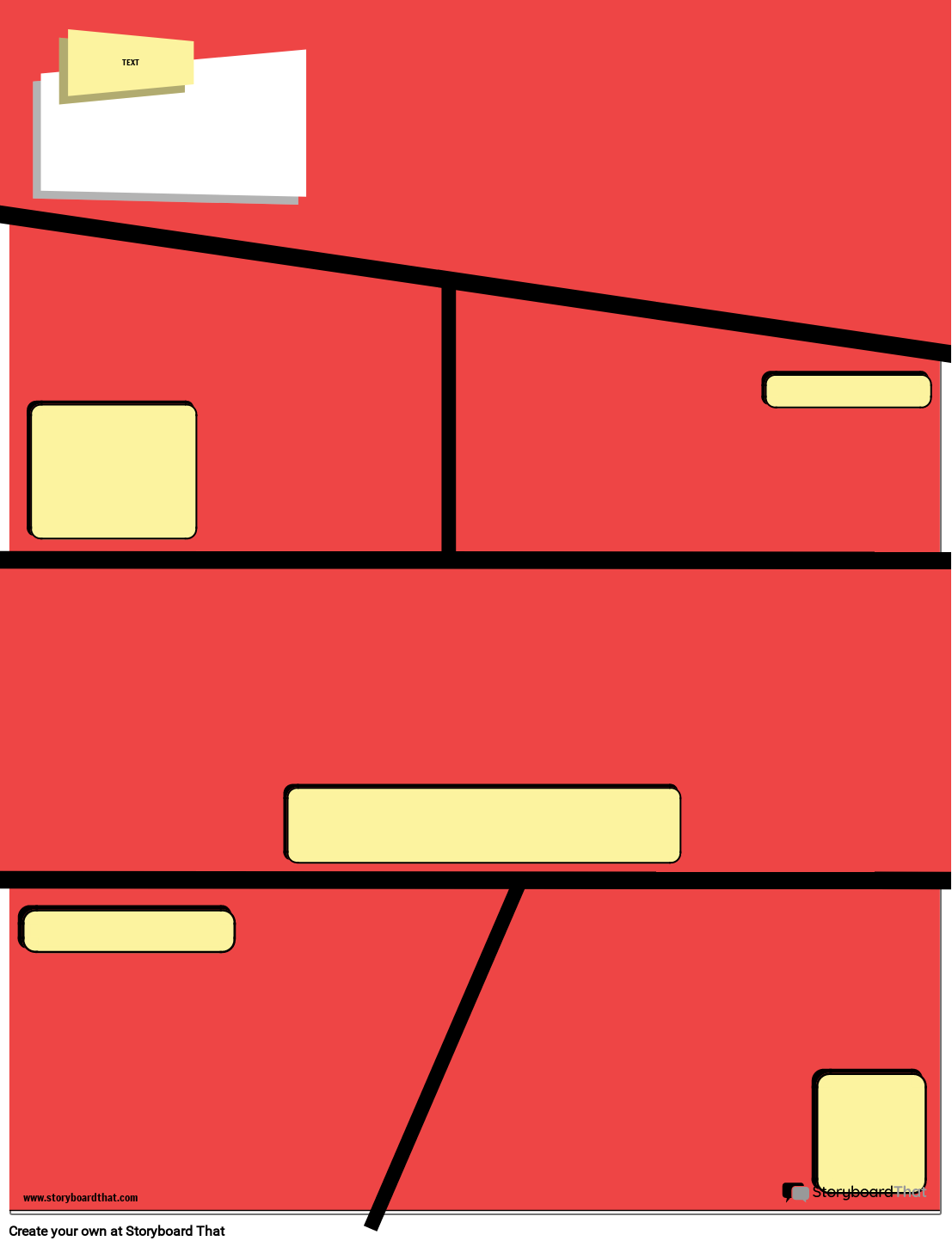 Comic Strip Worksheet Storyboard by templates