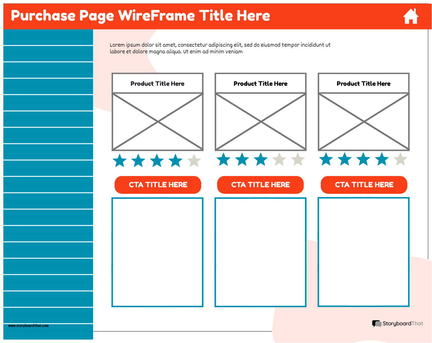 Corporate Purchase Wireframe Template 3 Storyboard Corporate Purchase Wireframe Template 3 Storyboard