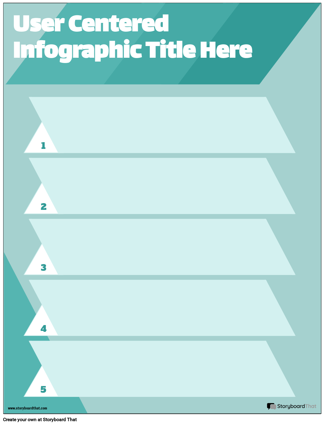 Corporate User Centered Infographic Template 3