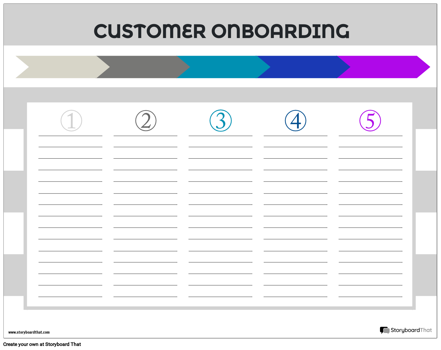 Customer Onboarding 1 Storyboard by templates Customer Onboarding 1 Storyboard by templates