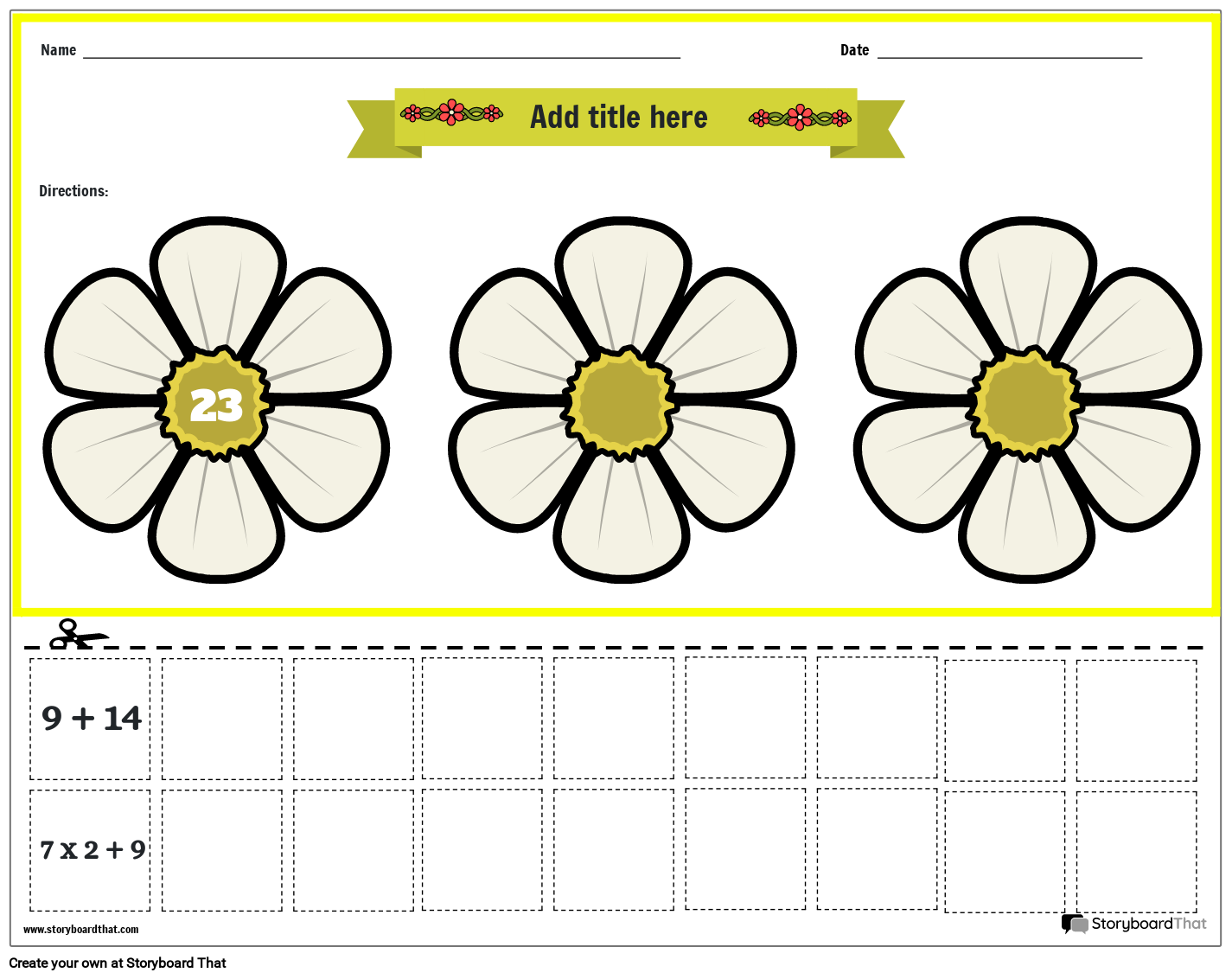 Cut And Paste Integer Operations Worksheet Storyboard