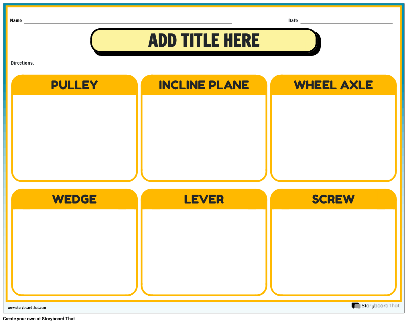 Drawing Simple Machines Found at home Worksheet