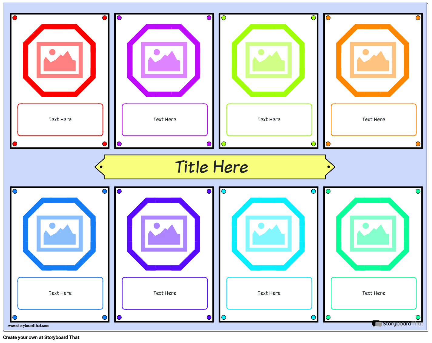 Editable Classroom Card Game Storyboard by templates