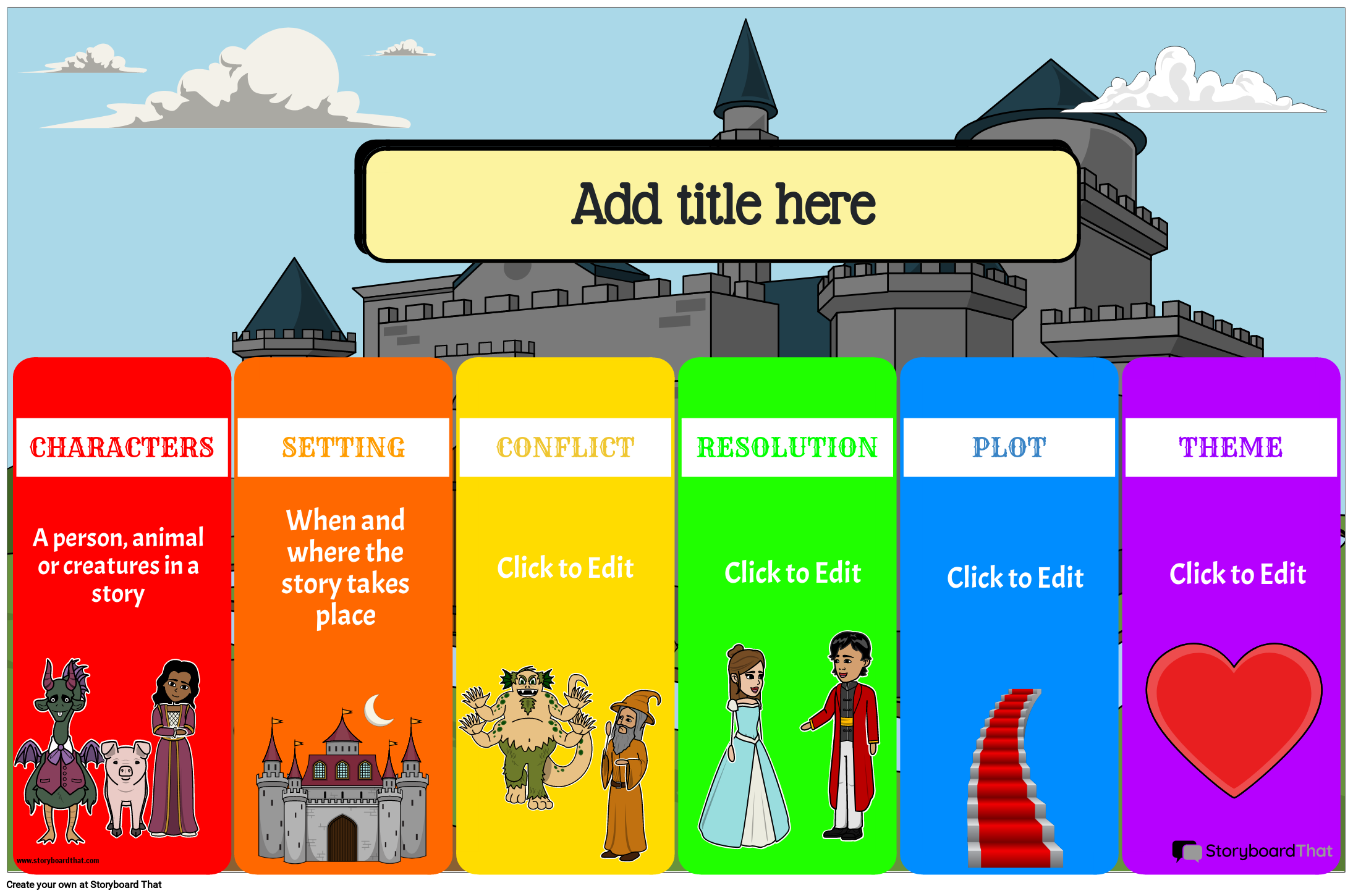 Fairytale-themed Story Poster Storyboard por templates