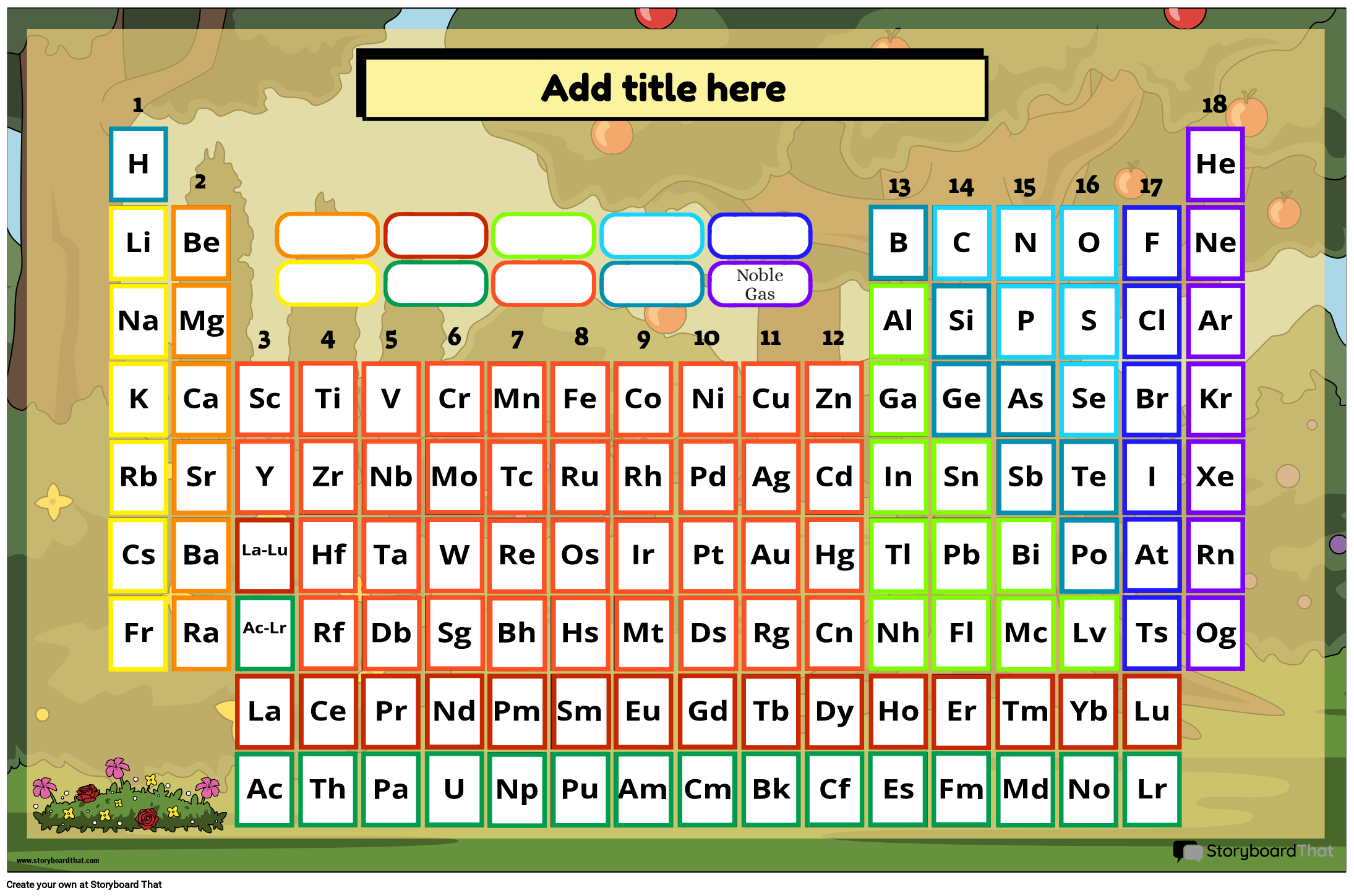 Garden-inspired Elements Graphic Storyboard by templates