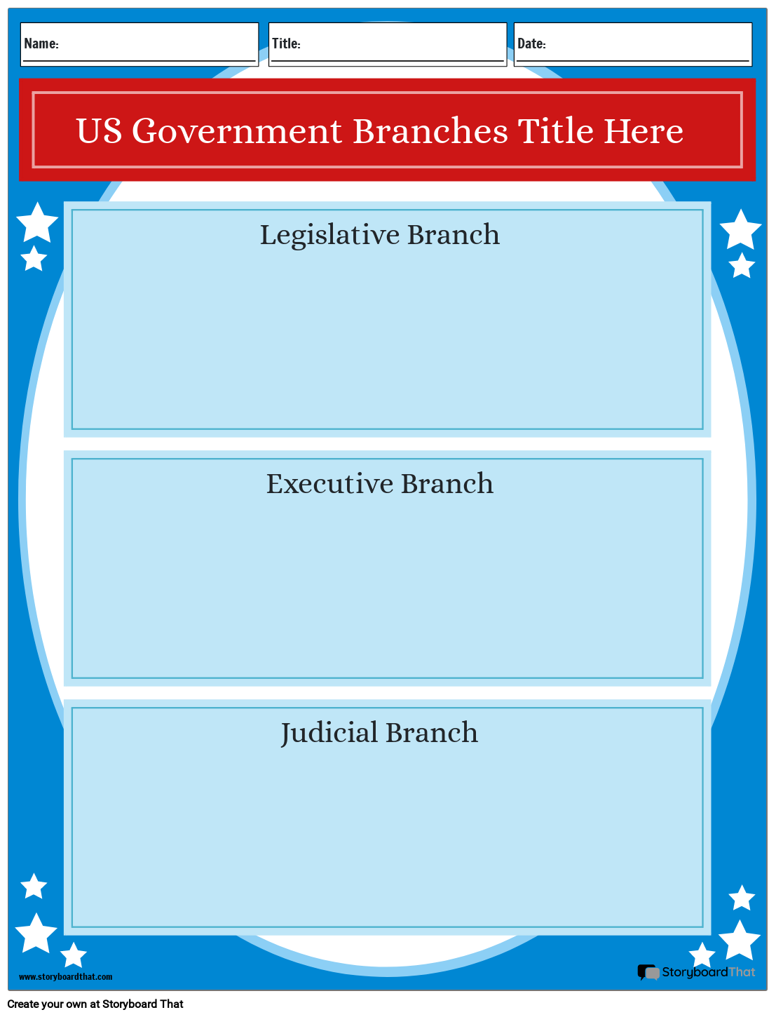 3 Branches Of Government Chart