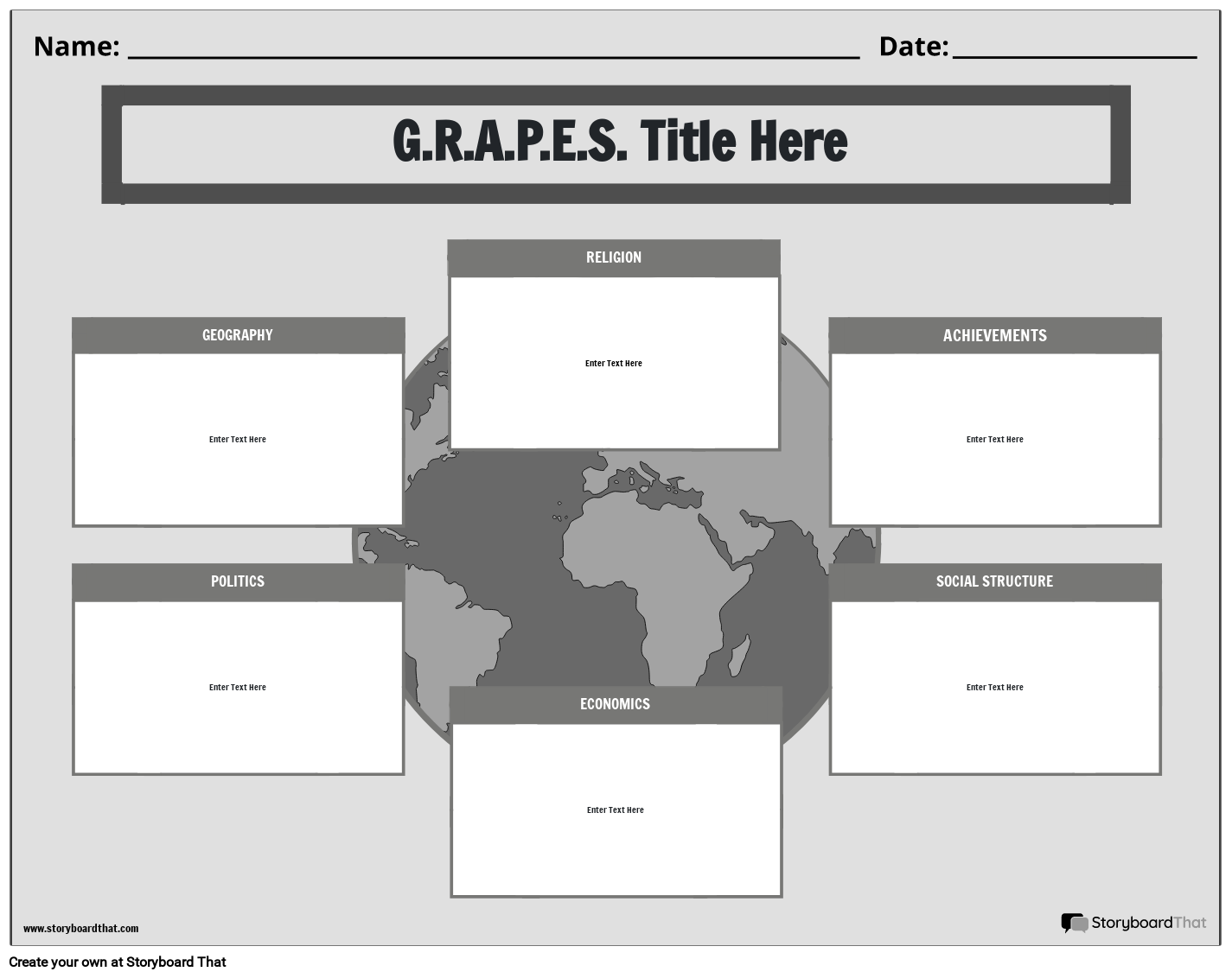 GRAP Landscape Black and White 1 Storyboard by templates