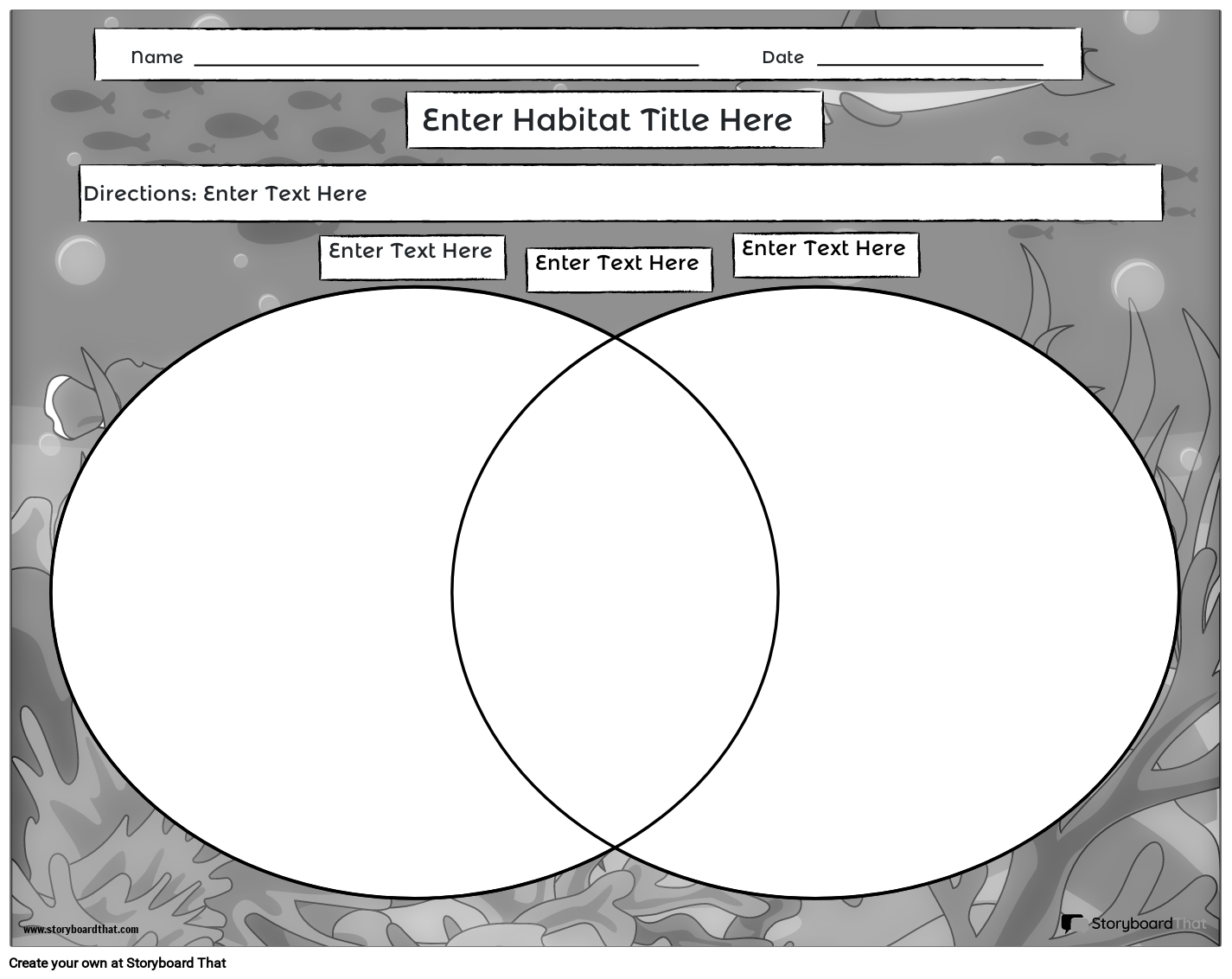 Habitat landscape bw 1 Storyboard par templates