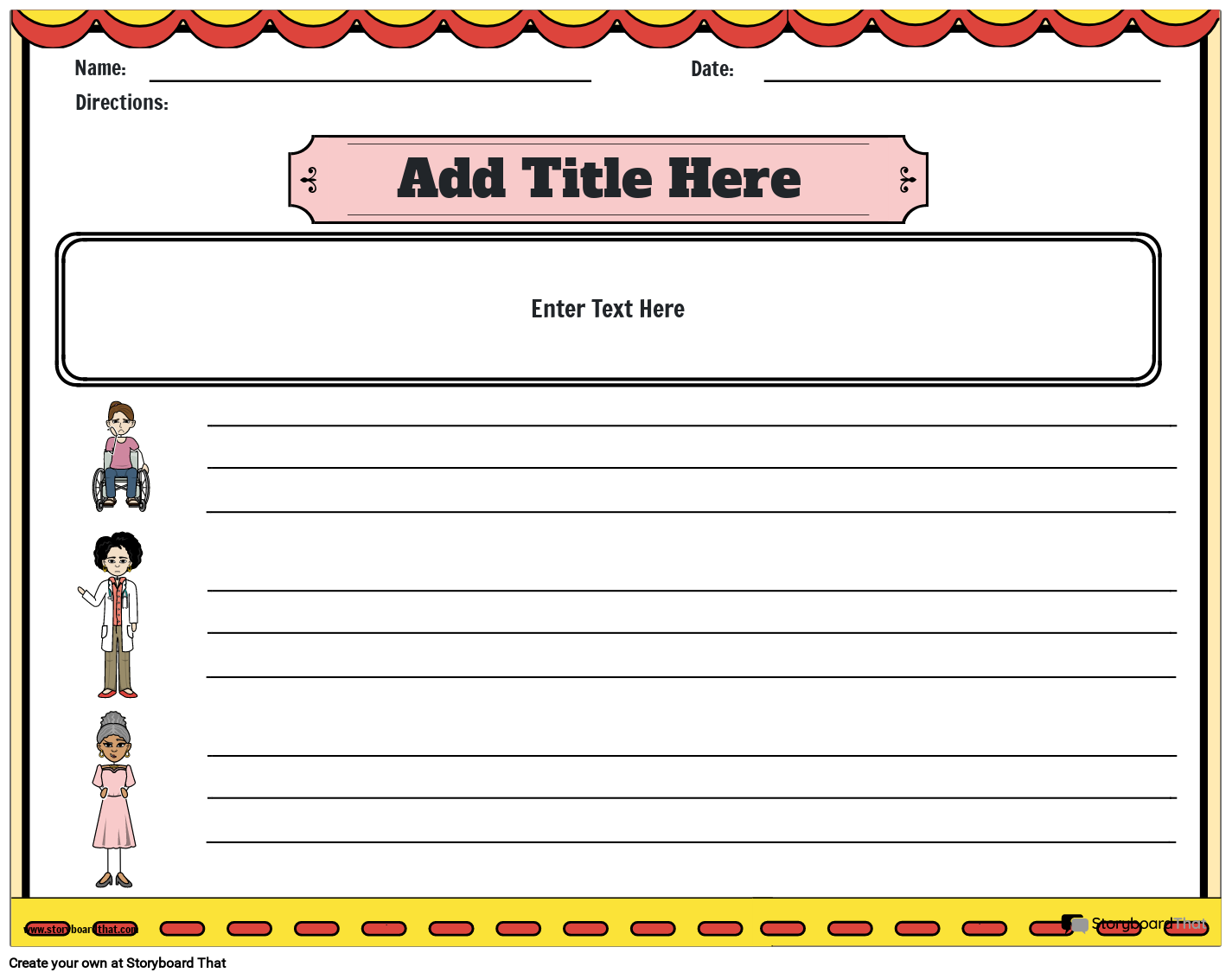How Character Affects Dialogue Worksheet Storyboard