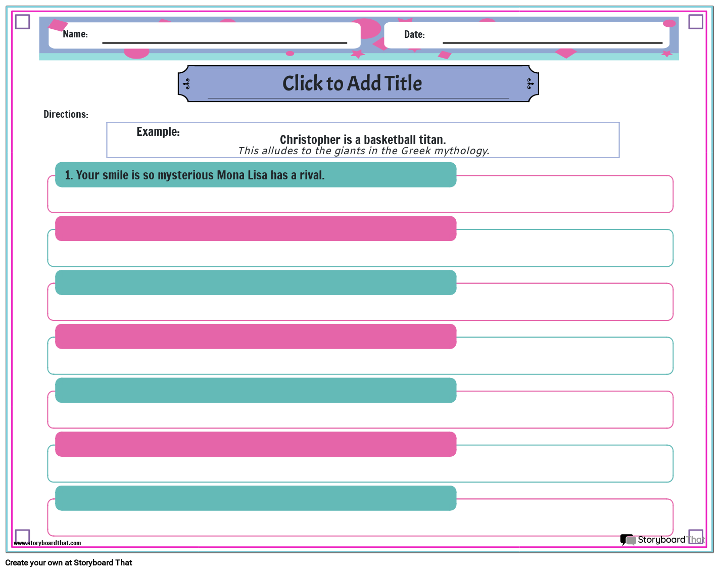 Identify and Understand Allusions - Source Storyboard