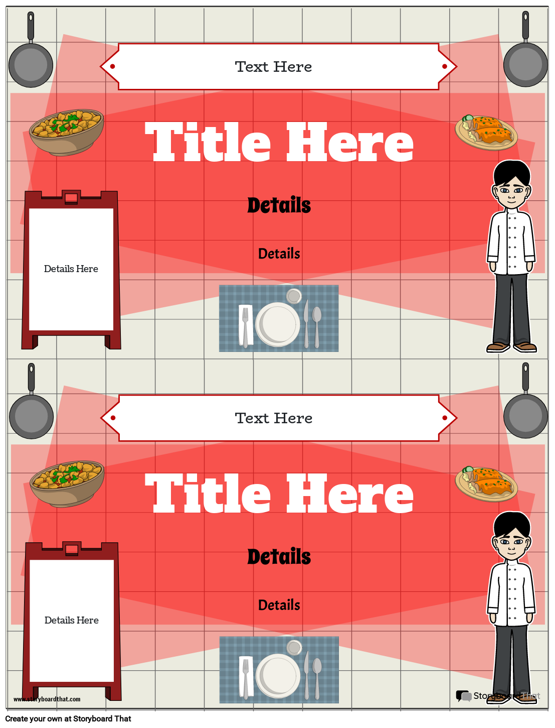 Invitation Cooking Demo Storyboard por templates