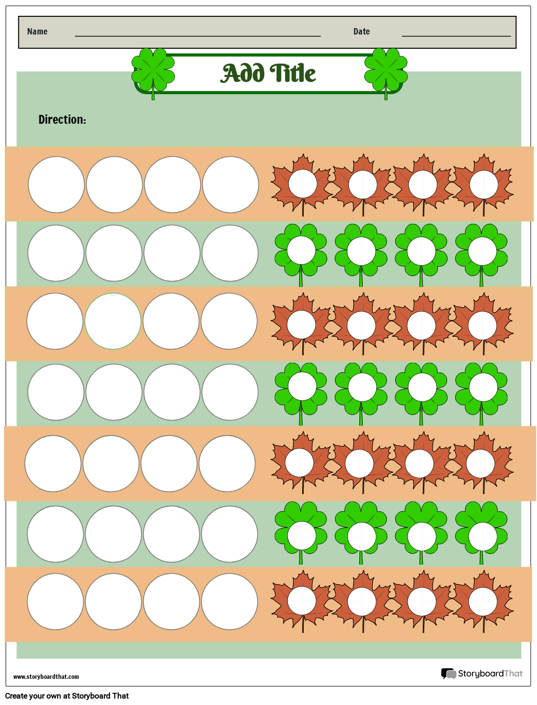 Leaf Themed Ordering Numbers Worksheet Storyboard