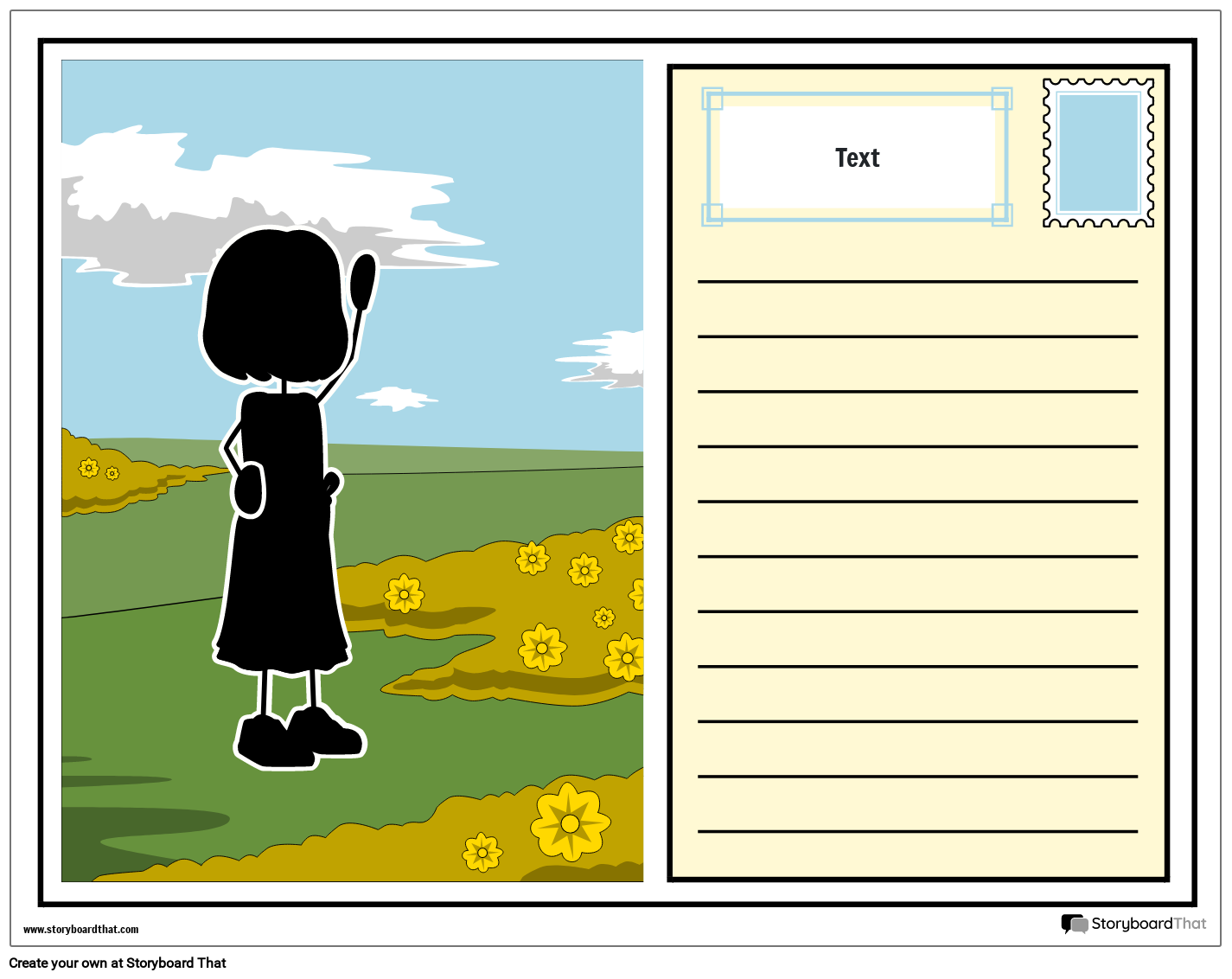 Letter Postcard 6 Storyboard por templates