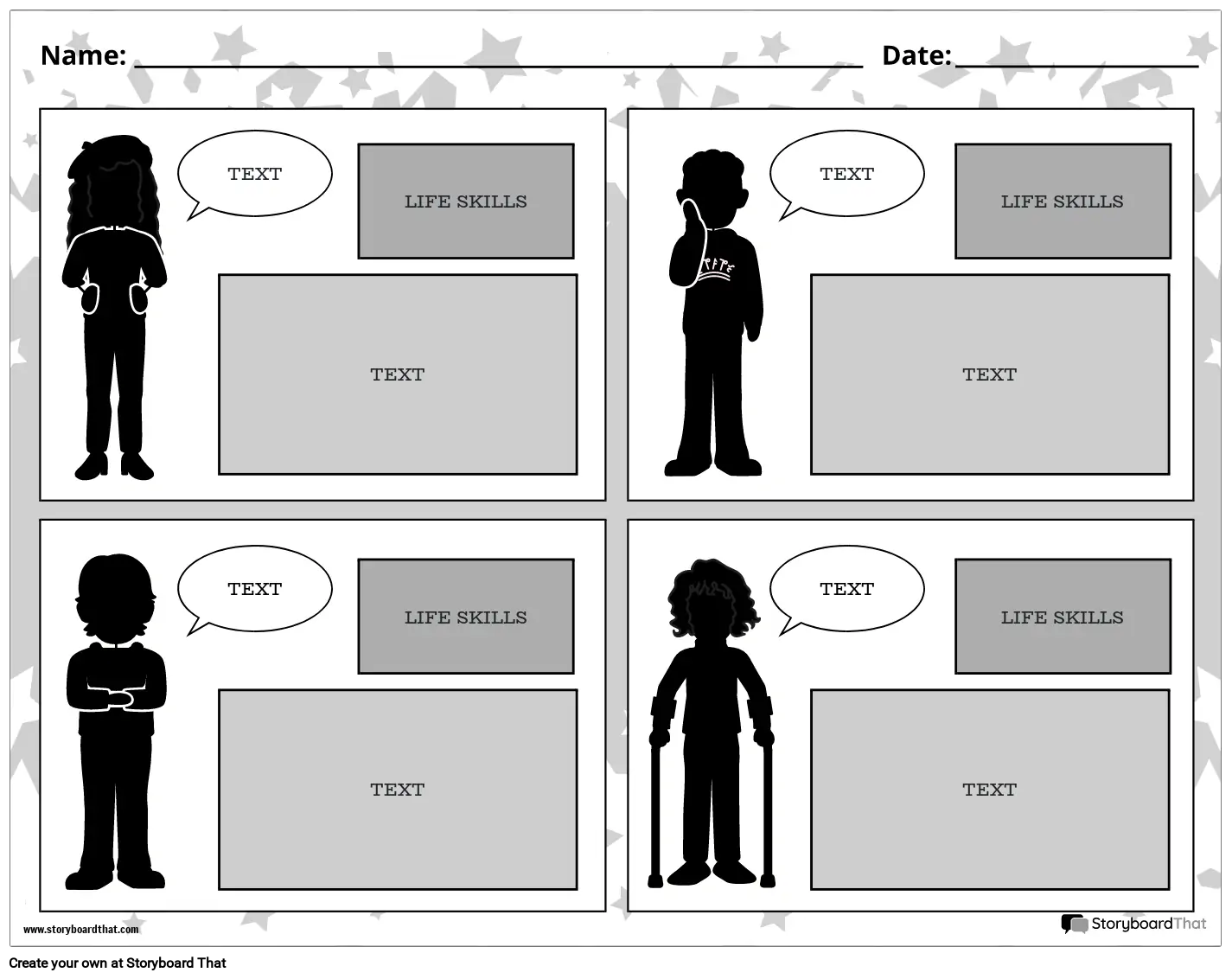 LS Landscape BW 1 Storyboard by templates
