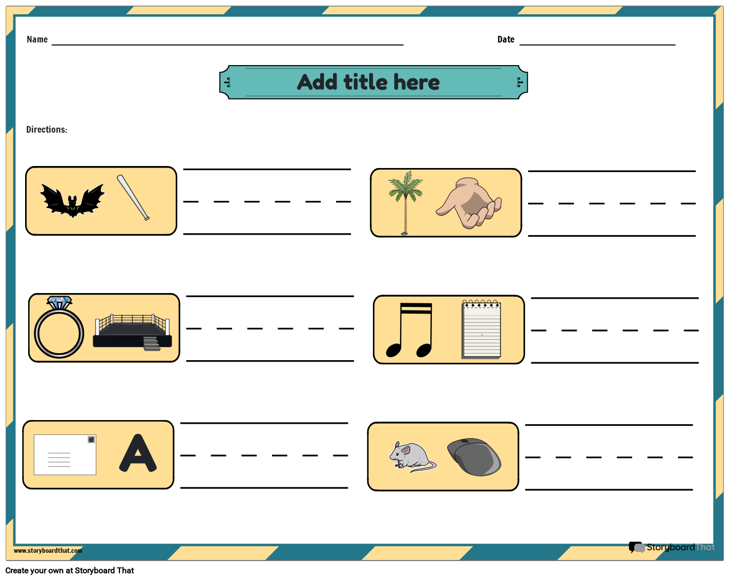 Match and Write Homonyms Worksheets Storyboard