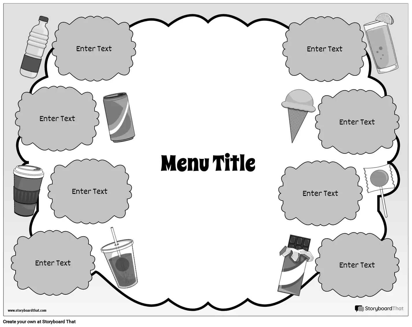 Menu 8 Storyboard by templates