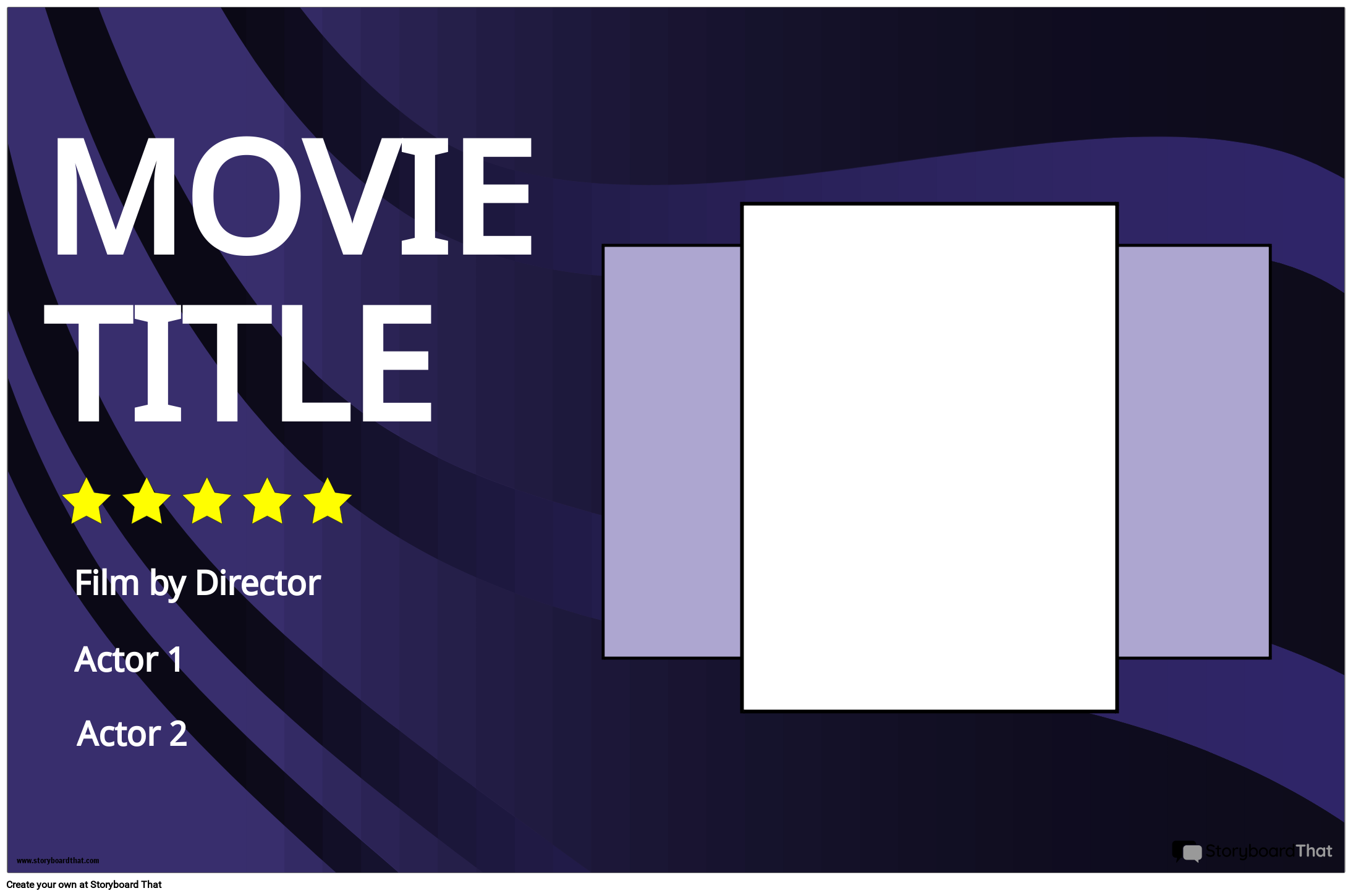 Movie Poster Template — Movie Poster Maker | StoryboardThat