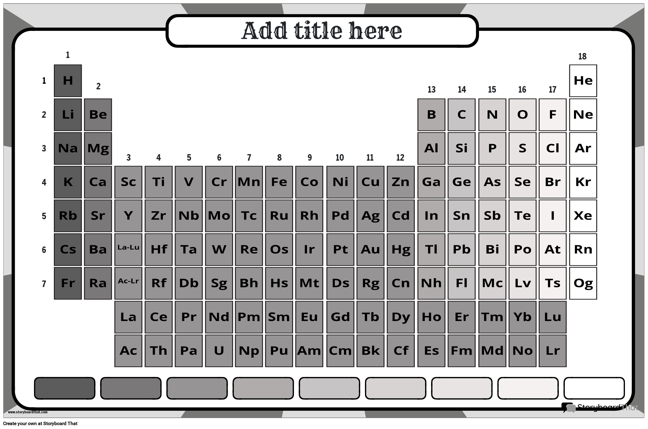 Neutral Colors Elements Graphic Storyboard af templates