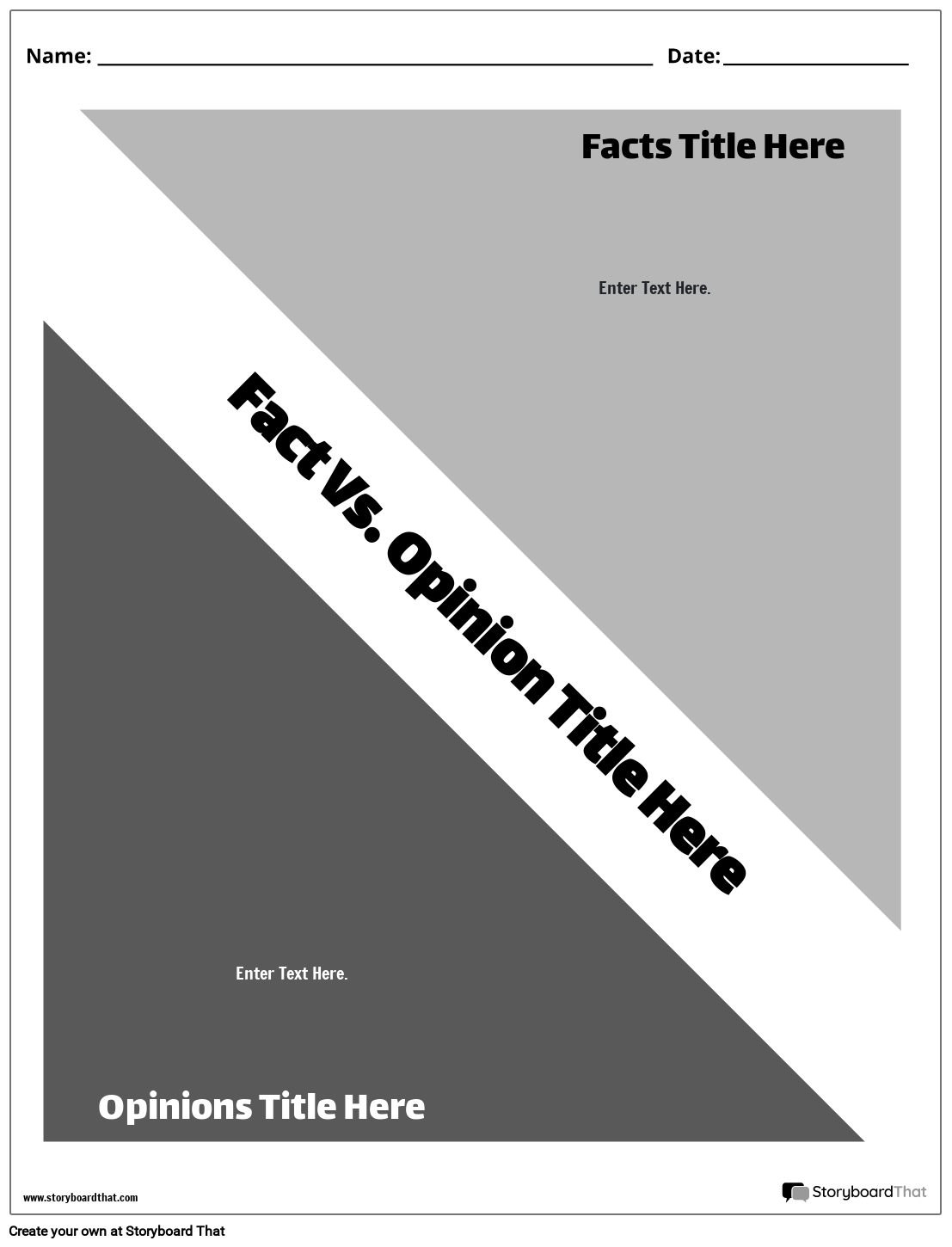 Chic Divided Fact vs. Opinion Worksheet Template