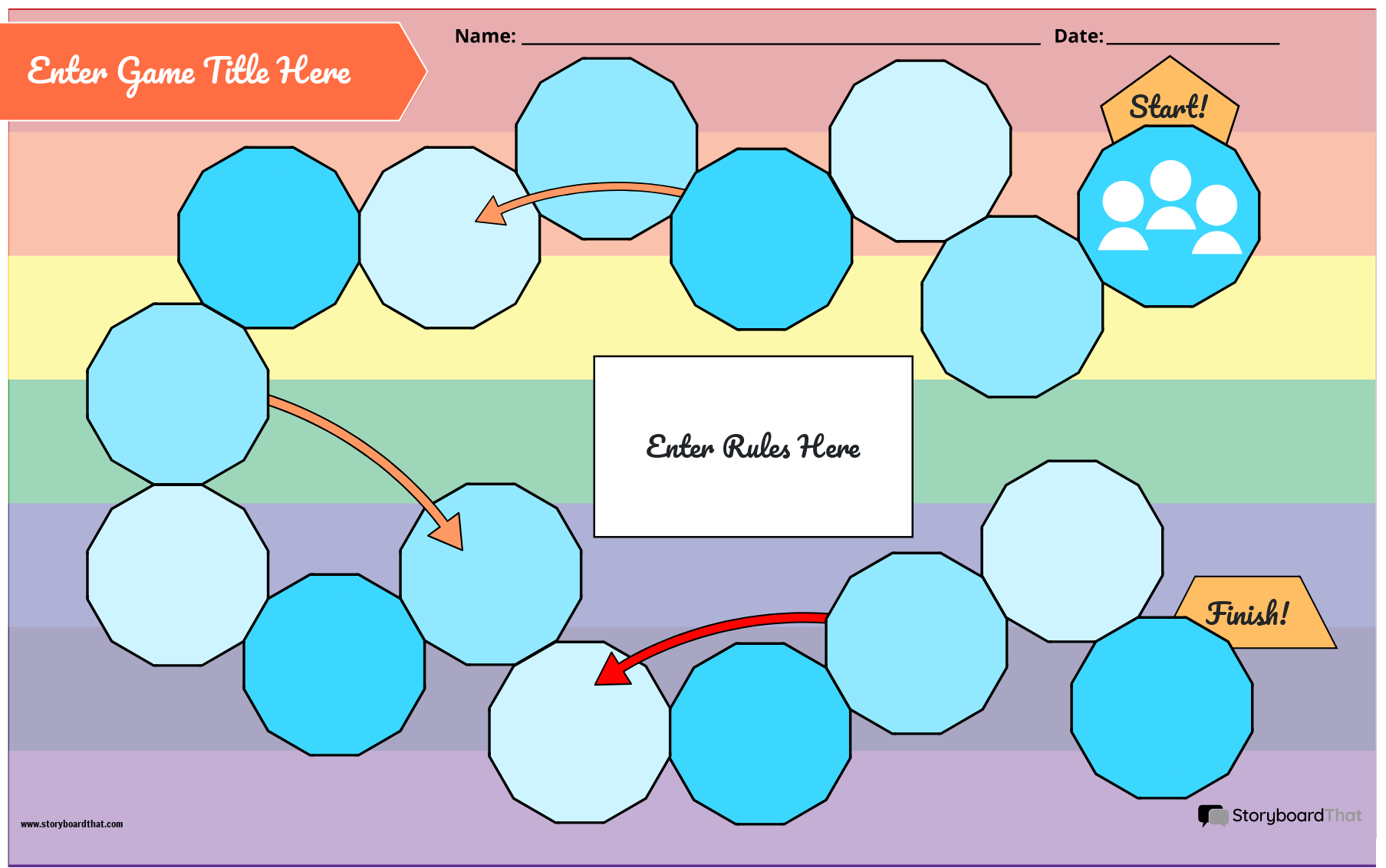 New Create Page Games Template 1 Storyboard por templates