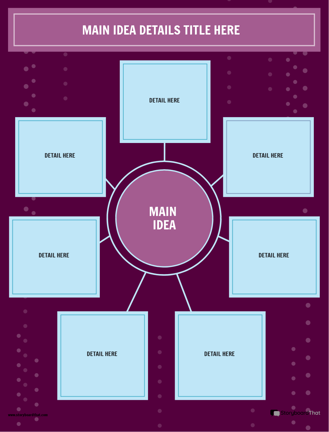 Purple Background Main Idea And Detail Practice Worksheet Purple Background Main Idea And Detail Practice Worksheet