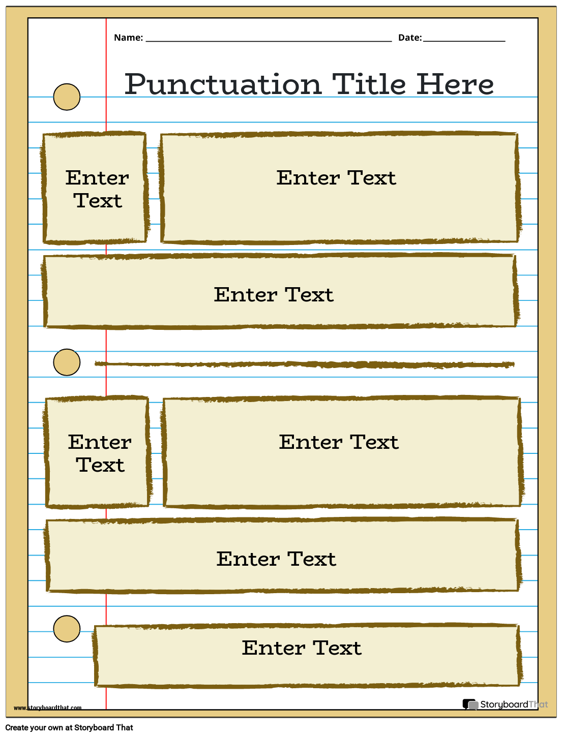 New Create Page Punctuation Template 3 Storyboard