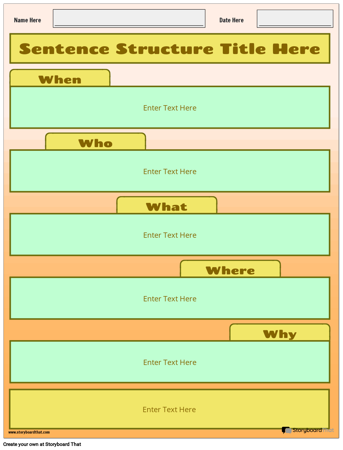 Sent Struct 1 Storyboard By Templates
