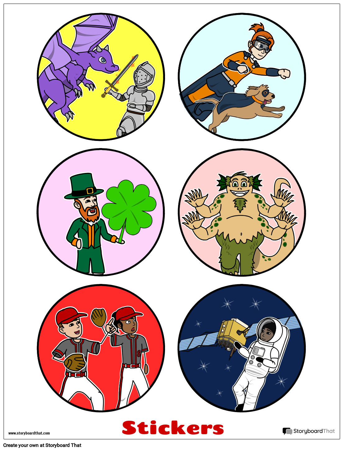New Create Page Stickers Template 2 Storyboard New Create Page Stickers Template 2 Storyboard