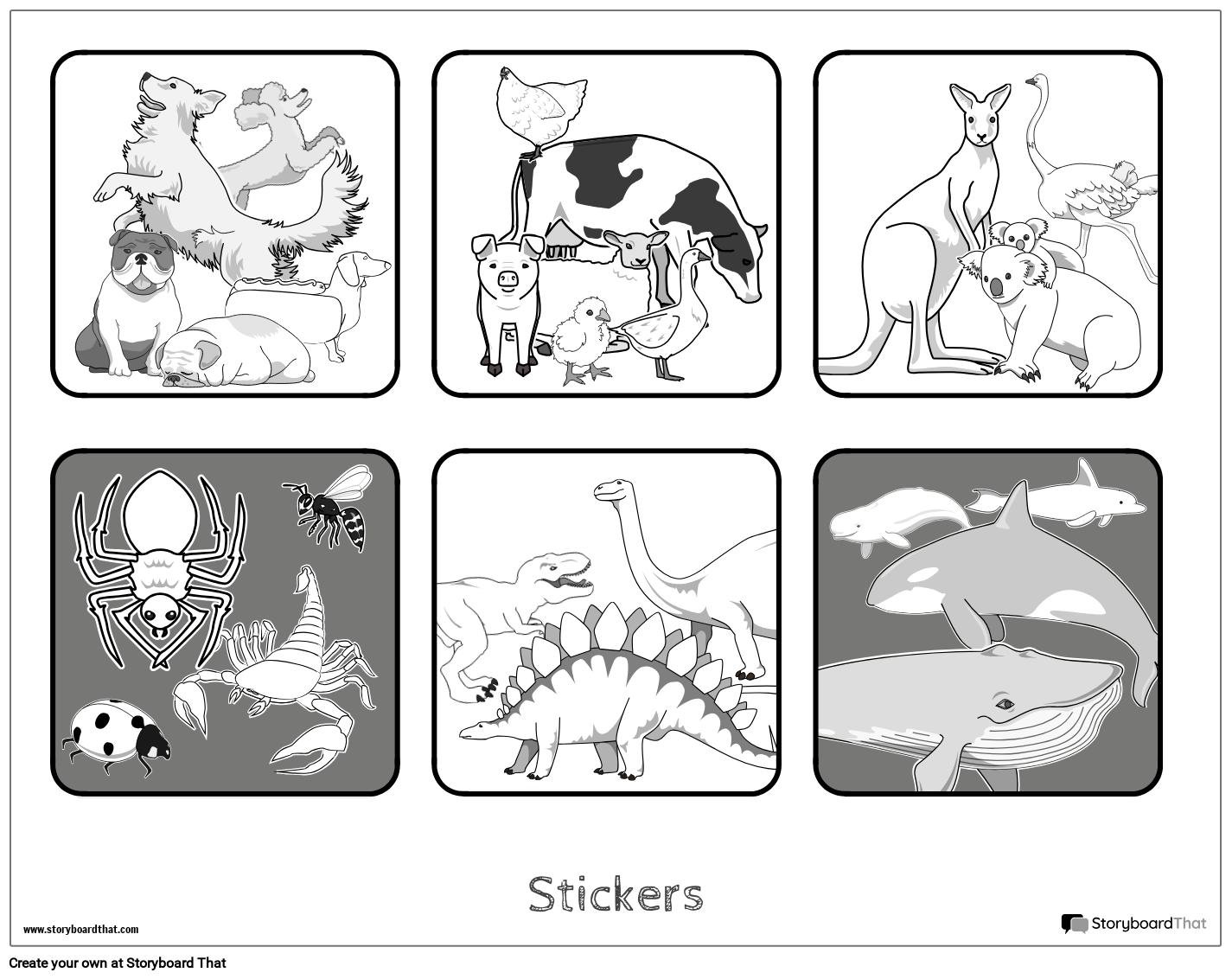 Sticker Templates — Online Sticker Maker | StoryboardThat