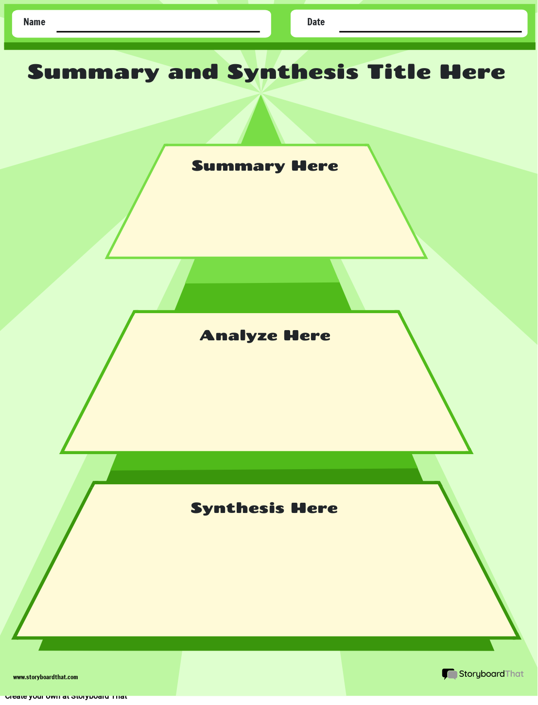 Green Futuristic Summary & Synthesis Worksheet Green Futuristic Summary & Synthesis Worksheet