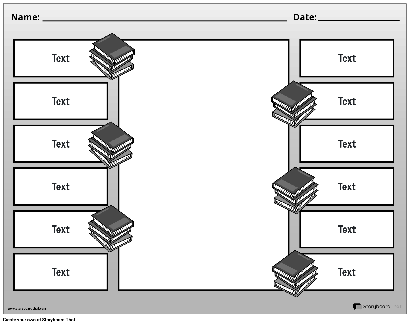 Customizable Nonfiction Text Structure Guide with Boxes